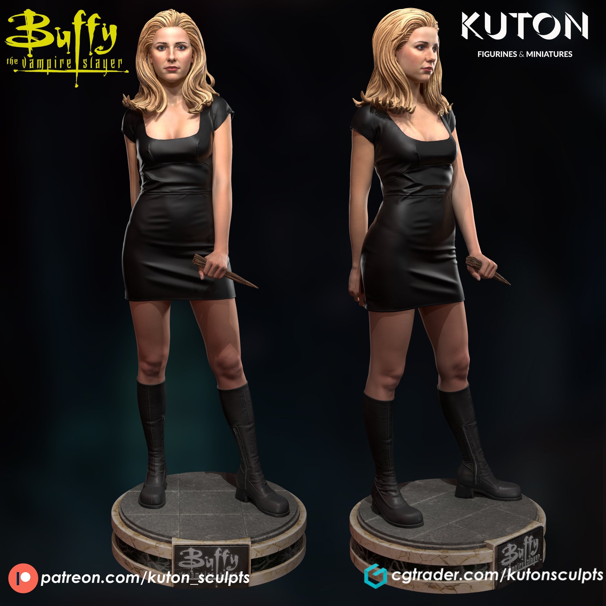 Resin Figure Model Kit: Buffy SFW / NSFW miniature Unpainted ...