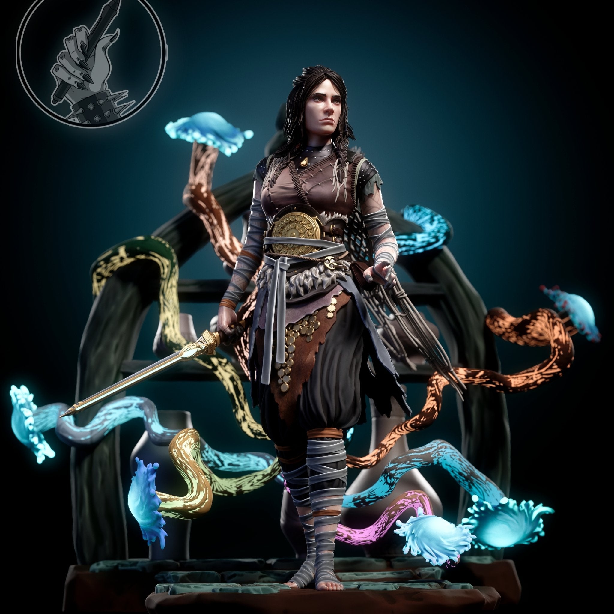 3D Printed Miniatures: Freya Resin Model, Collectibles & Statues ...