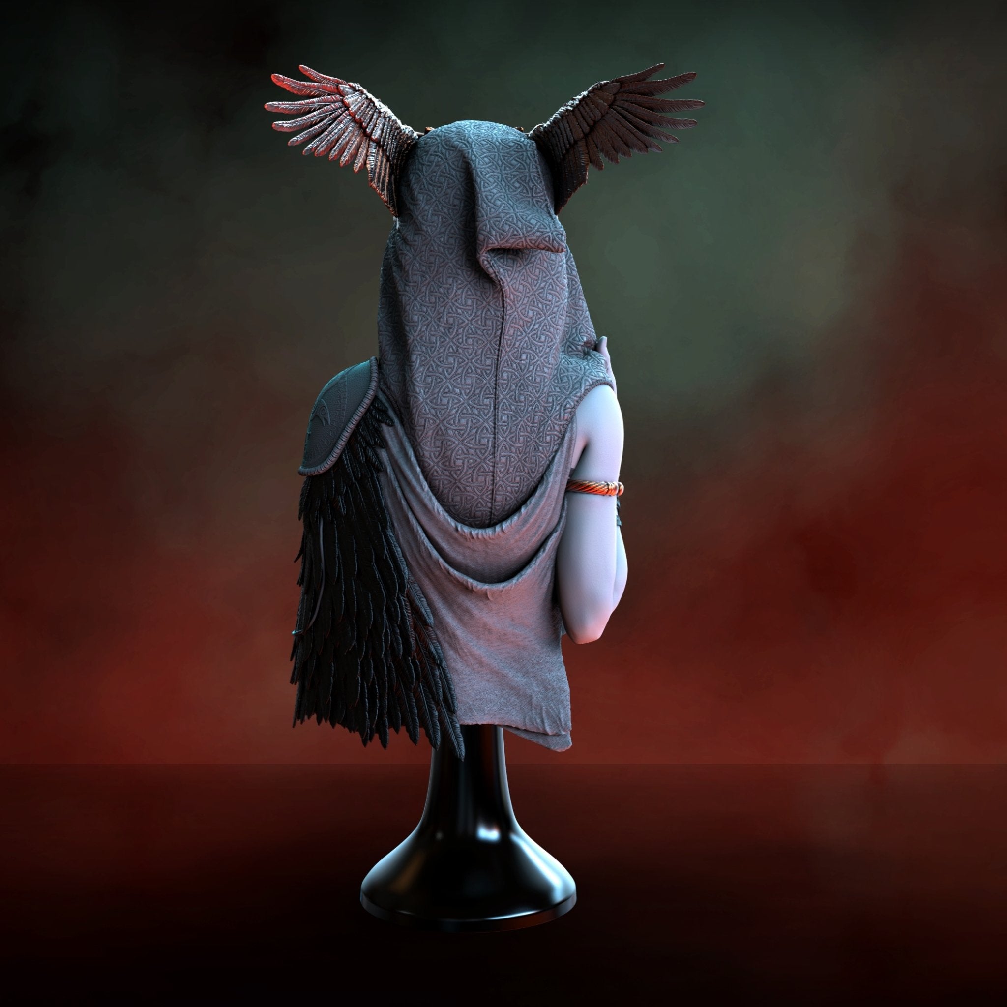 Morrigan BUST 3D Printed Miniature Fanart by Ritual Casting ...